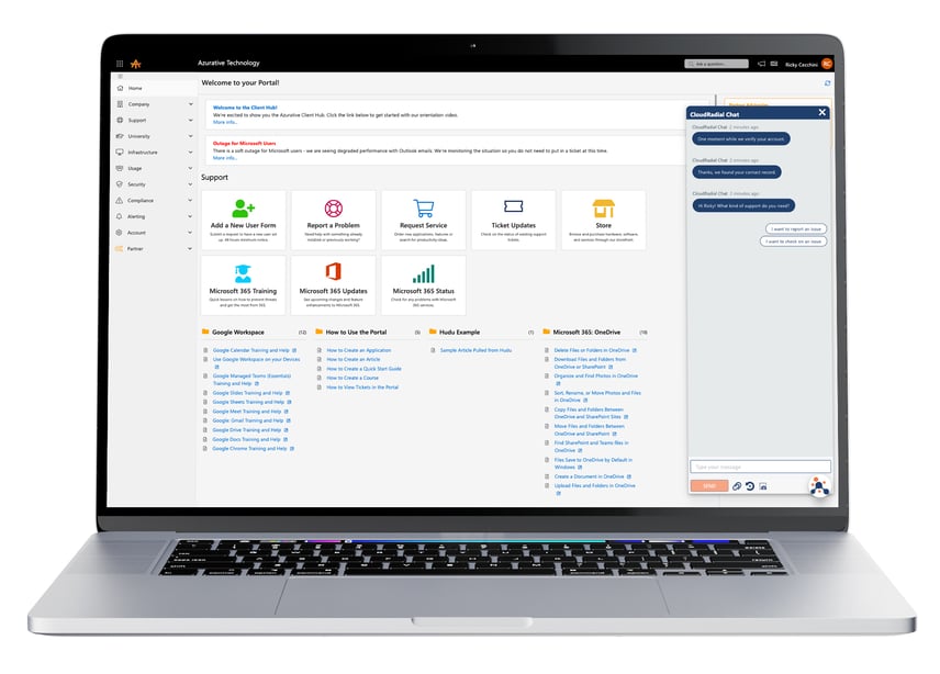 CloudRadial Chat Starter | Get the only chat solution for MSPs