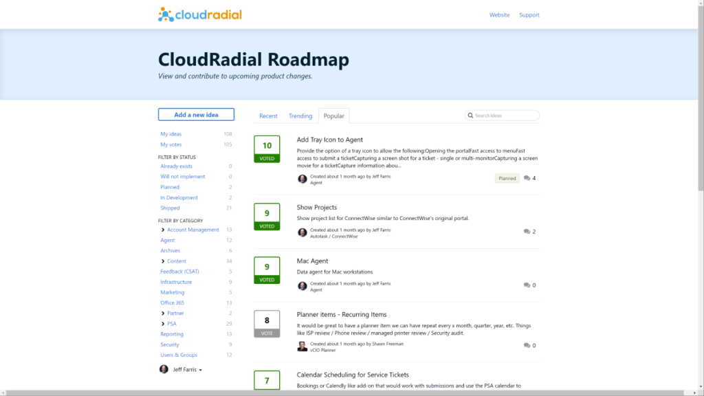 CloudRadial Product Roadmap - CloudRadial
