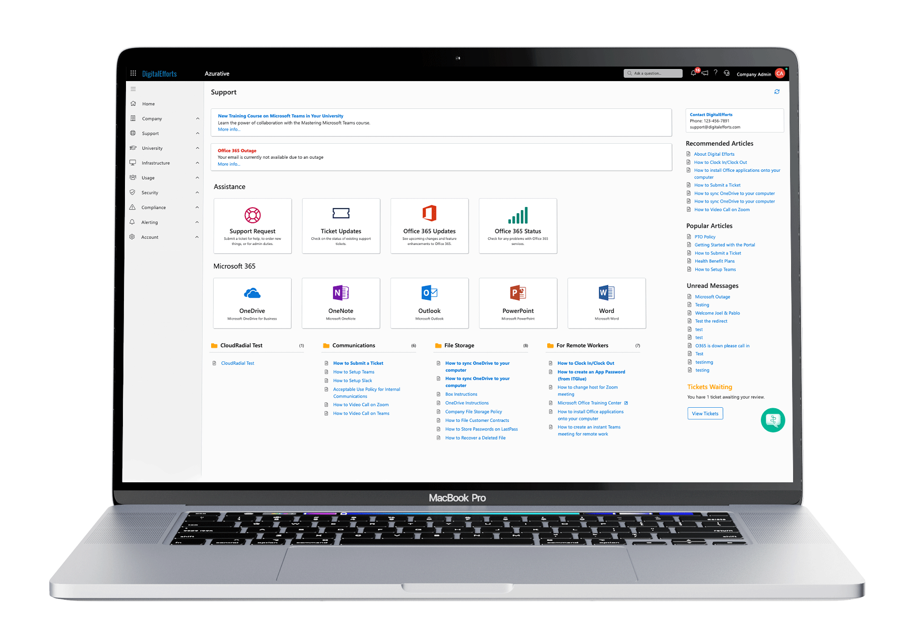 Demo CloudRadial's CSA and Client Portal for MSPs